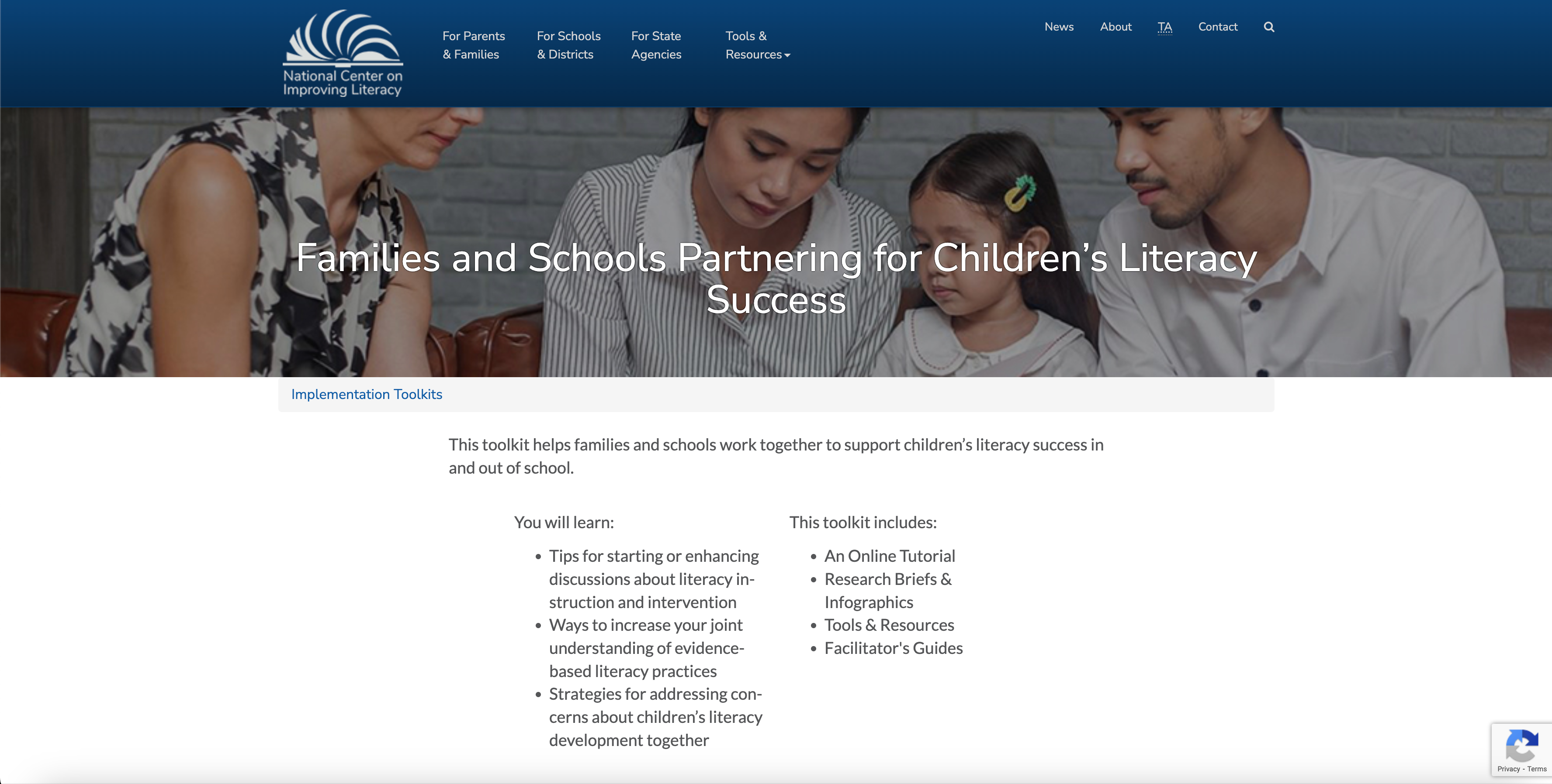 School to Home Connection | Florida Center for Reading Research